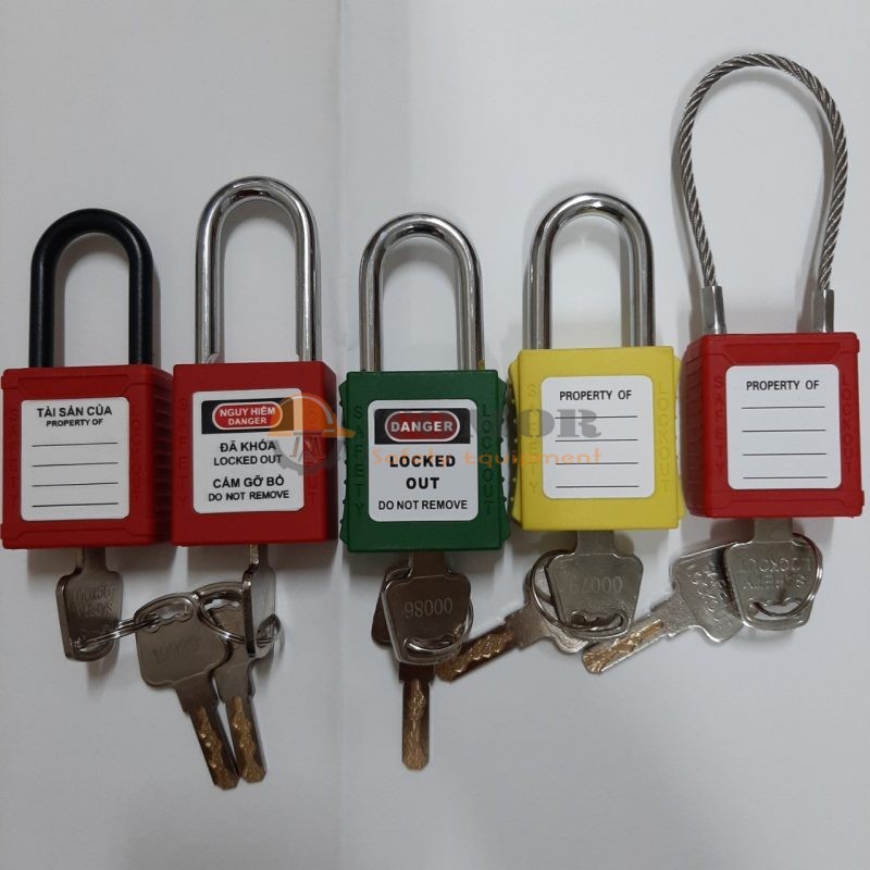 Steel Shackle Safety Padlock - Tiêu chuẩn OSHA - Tomor.vn